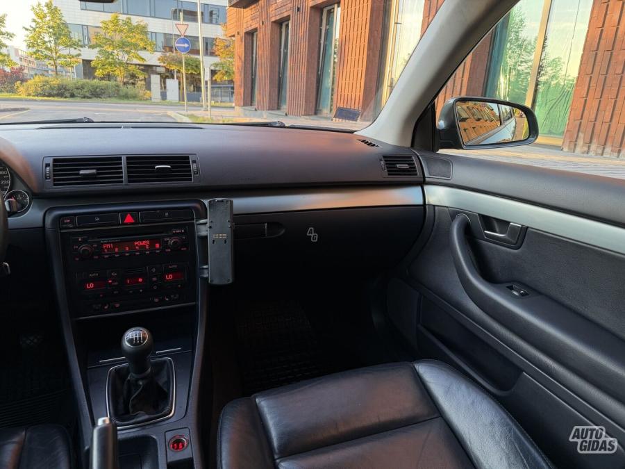 Grey Audi A4 2005 in Vilnius, with an engine capacity of 2.00 L and mileage of 406 thousand km for 1650 €, photo 13 on AUTOMOTO.COM.LV