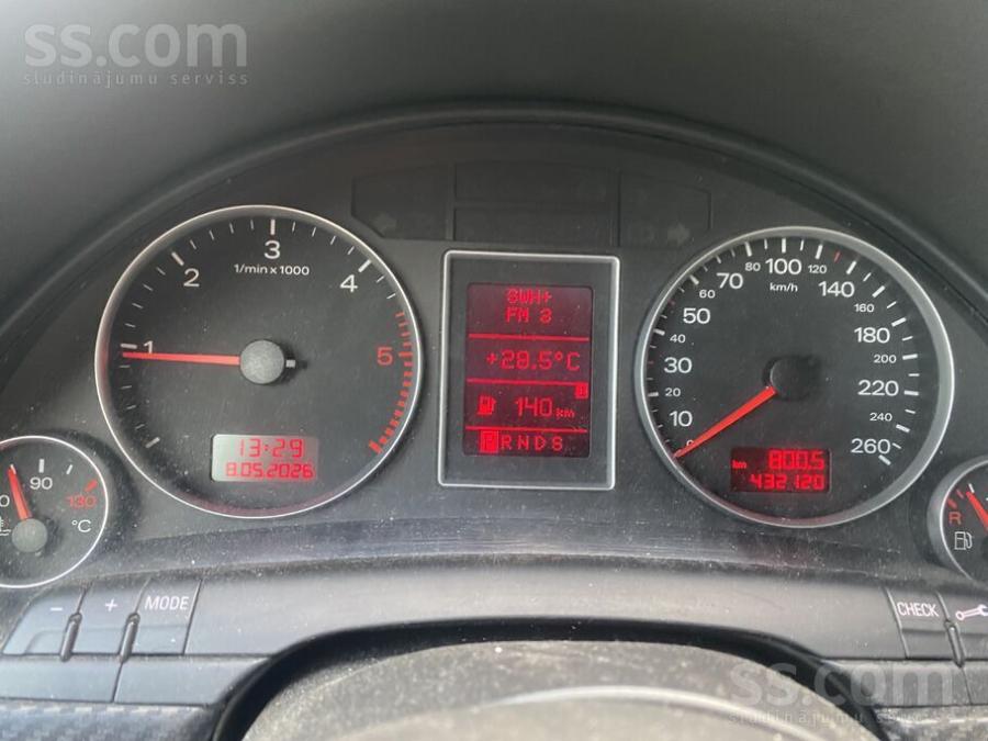Pelēks Audi A4 2005 Rīga, ar dzinēja tilpumu 2.00 L un nobraukumu 432 tūkst. km par 2250 €, foto 6 vietnē AUTOMOTO.COM.LV