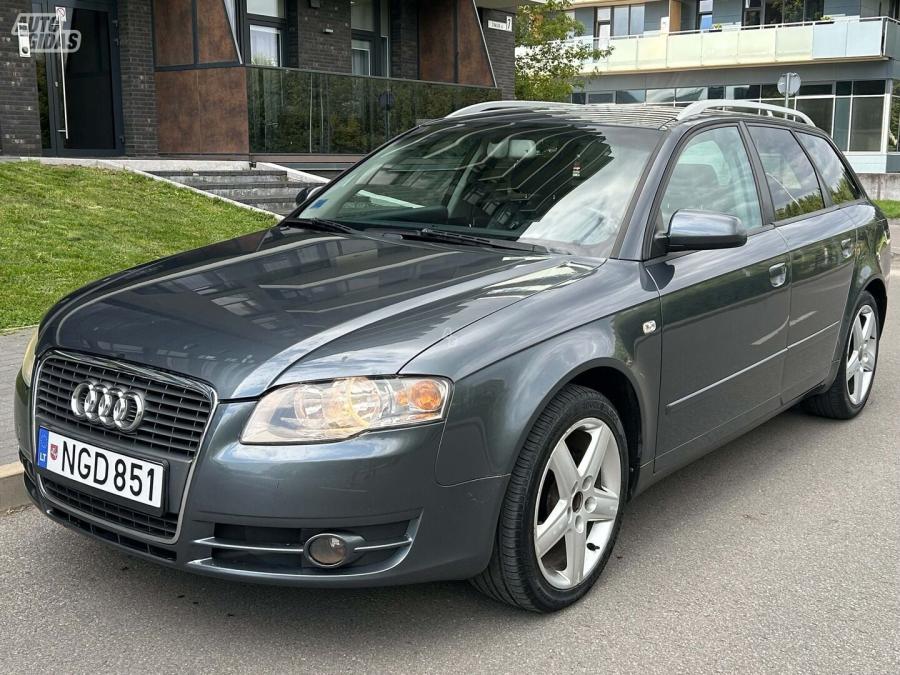 Grey Audi A4 2005 in Vilnius, with an engine capacity of 2.00 L and mileage of 406 thousand km for 1600 €, photo 1 on AUTOMOTO.COM.LV