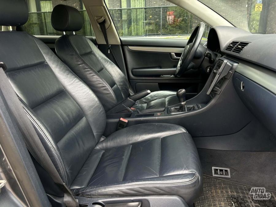 Grey Audi A4 2005 in Vilnius, with an engine capacity of 2.00 L and mileage of 406 thousand km for 1600 €, photo 10 on AUTOMOTO.COM.LV