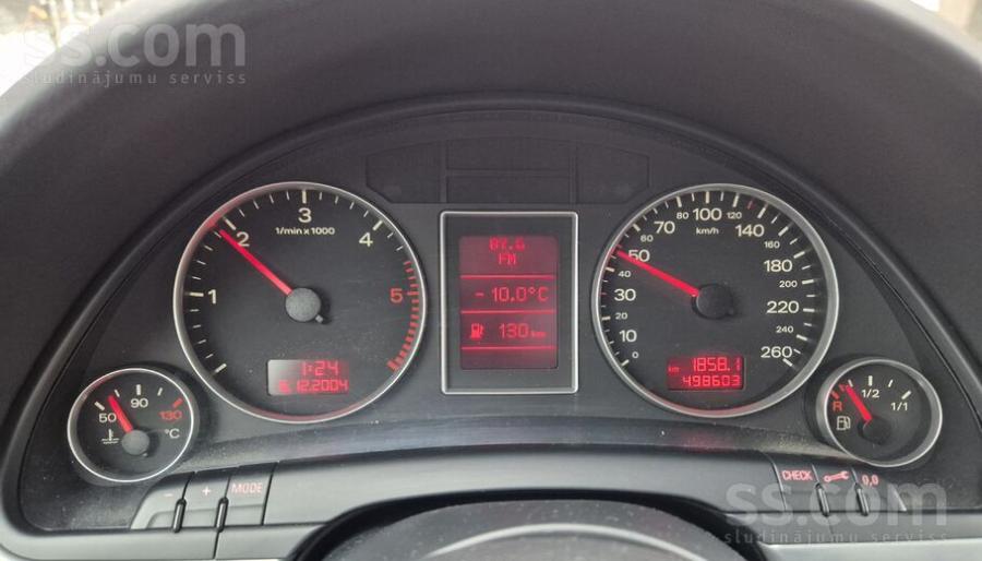 Pelēks Audi A4 2005 Ventspils, ar dzinēja tilpumu 2.00 L un nobraukumu 450 tūkst. km par 1200 €, foto 9 vietnē AUTOMOTO.COM.LV
