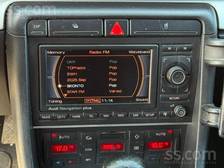 Grey Audi A4 2005 in Riga, with an engine capacity of 3.00 L and mileage of 0 thousand km for 2350 €, photo 8 on AUTOMOTO.COM.LV
