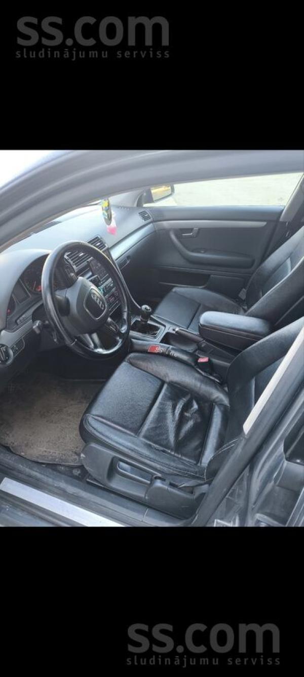 Pelēks Audi A4 2005 Rēzekne, ar dzinēja tilpumu 1.90 L un nobraukumu 384 tūkst. km par 2300 €, foto 6 vietnē AUTOMOTO.COM.LV