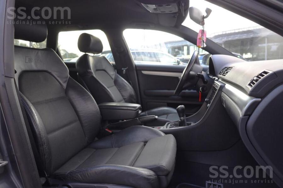 Grey Audi A4 2005 in Riga, with an engine capacity of 1.90 L and mileage of 431 thousand km for 1995 €, photo 12 on AUTOMOTO.COM.LV