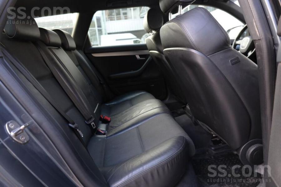 Grey Audi A4 2005 in Riga, with an engine capacity of 1.90 L and mileage of 431 thousand km for 1995 €, photo 14 on AUTOMOTO.COM.LV