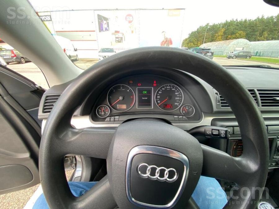 Grey Audi A4 2005 in Riga, with an engine capacity of 2.00 L and mileage of 290 thousand km for 2490 €, photo 14 on AUTOMOTO.COM.LV