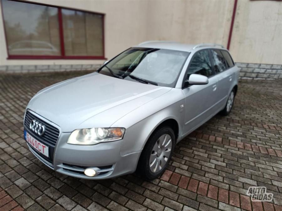 Pelēks Audi A4 2006 Viļņa, ar dzinēja tilpumu 2.00 L un nobraukumu 300 tūkst. km par 1500 €, foto 1 vietnē AUTOMOTO.COM.LV