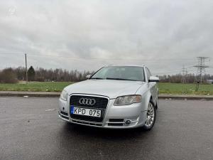 Pelēks Audi A4 2006 Panevēža, ar dzinēja tilpumu 2.97 L un nobraukumu 390 tūkst. km par 1599 €, foto  vietnē AUTOMOTO.COM.LV