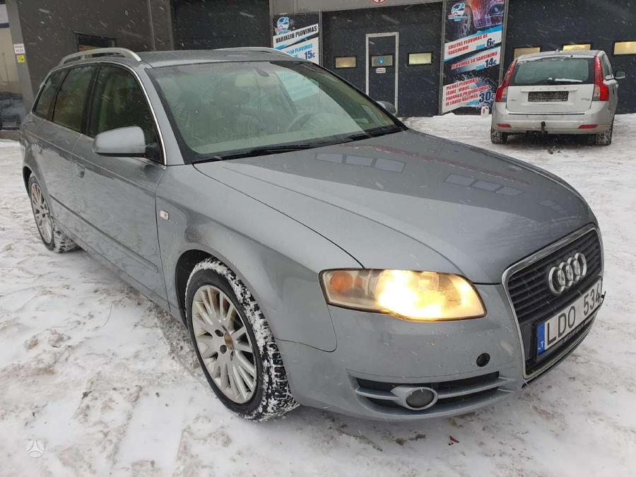 Grey Audi A4 2006 in Kaunas, with an engine capacity of 2.70 L and mileage of 350 thousand km for 1650 €, photo 1 on AUTOMOTO.COM.LV