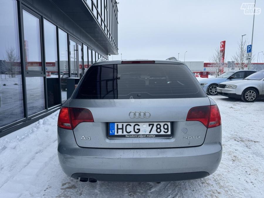 Pelēks Audi A4 2006 Panevēža, ar dzinēja tilpumu 2.00 L un nobraukumu 400 tūkst. km par 1650 €, foto 10 vietnē AUTOMOTO.COM.LV