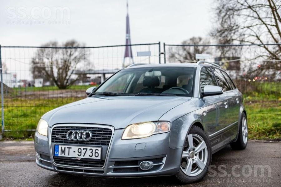 Grey Audi A4 2006 in Riga, with an engine capacity of 2.00 L and mileage of 300 thousand km for 3290 €, photo 1 on AUTOMOTO.COM.LV