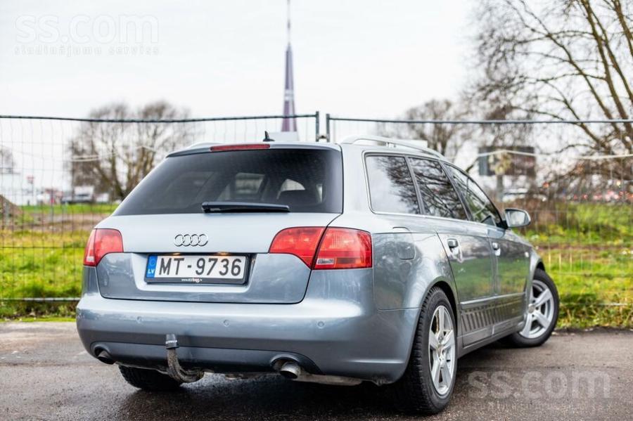 Grey Audi A4 2006 in Riga, with an engine capacity of 2.00 L and mileage of 300 thousand km for 3290 €, photo 7 on AUTOMOTO.COM.LV