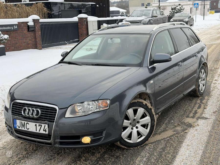 Grey Audi A4 2006 in Alytus, with an engine capacity of 1.99 L and mileage of 388 thousand km for 3150 €, photo 2 on AUTOMOTO.COM.LV