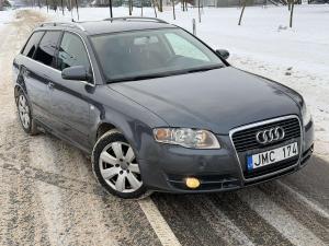 Grey Audi A4 2006 in Alytus, with an engine capacity of 1.99 L and mileage of 388 thousand km for 3150 €, photo 8 on AUTOMOTO.COM.LV