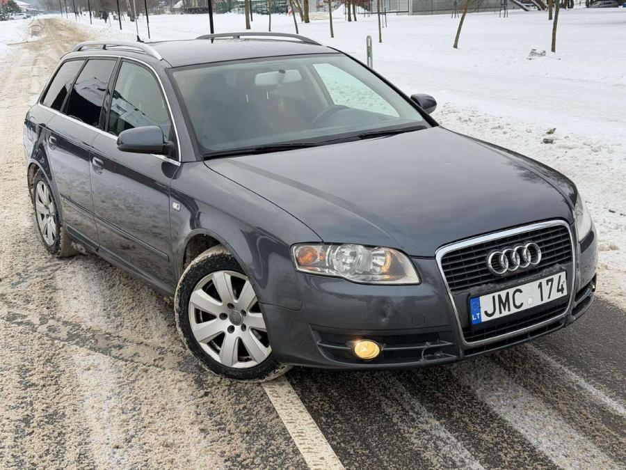 Grey Audi A4 2006 in Alytus, with an engine capacity of 1.99 L and mileage of 388 thousand km for 3150 €, photo 8 on AUTOMOTO.COM.LV