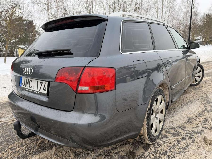 Grey Audi A4 2006 in Alytus, with an engine capacity of 1.99 L and mileage of 388 thousand km for 3150 €, photo 10 on AUTOMOTO.COM.LV