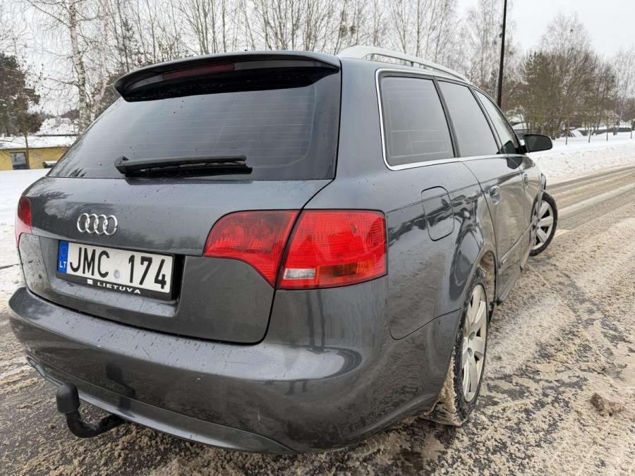 Grey Audi A4 2006 in Alytus, with an engine capacity of 1.99 L and mileage of 388 thousand km for 3150 €, photo 12 on AUTOMOTO.COM.LV
