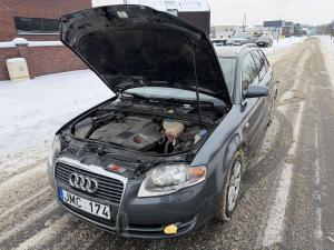 Grey Audi A4 2006 in Alytus, with an engine capacity of 1.99 L and mileage of 388 thousand km for 3150 €, photo 14 on AUTOMOTO.COM.LV