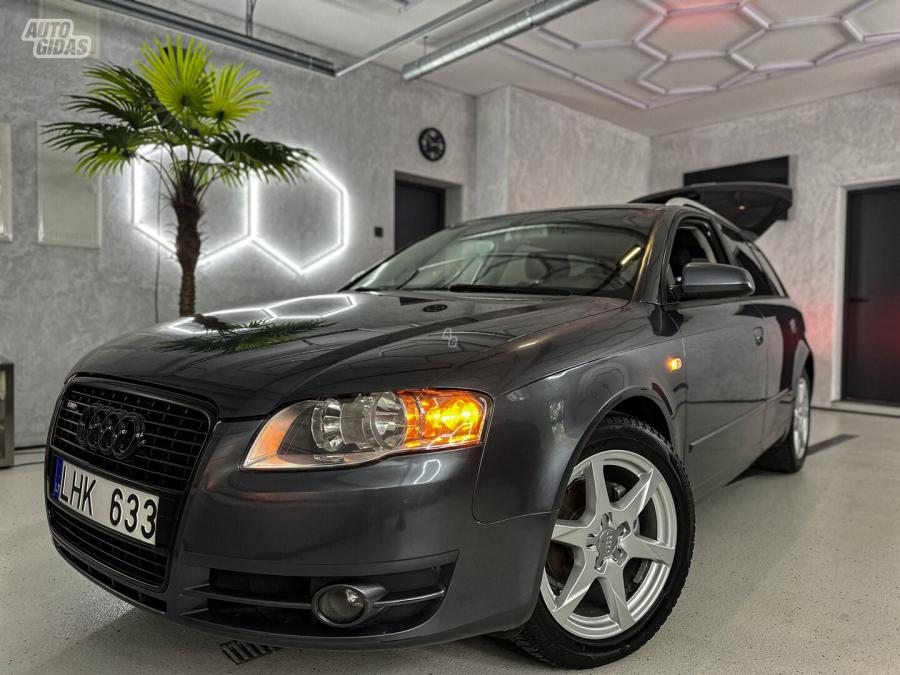 Pelēks Audi A4 2006 Kauņa, ar dzinēja tilpumu 1.90 L un nobraukumu 301 tūkst. km par 3750 €, foto 1 vietnē AUTOMOTO.COM.LV
