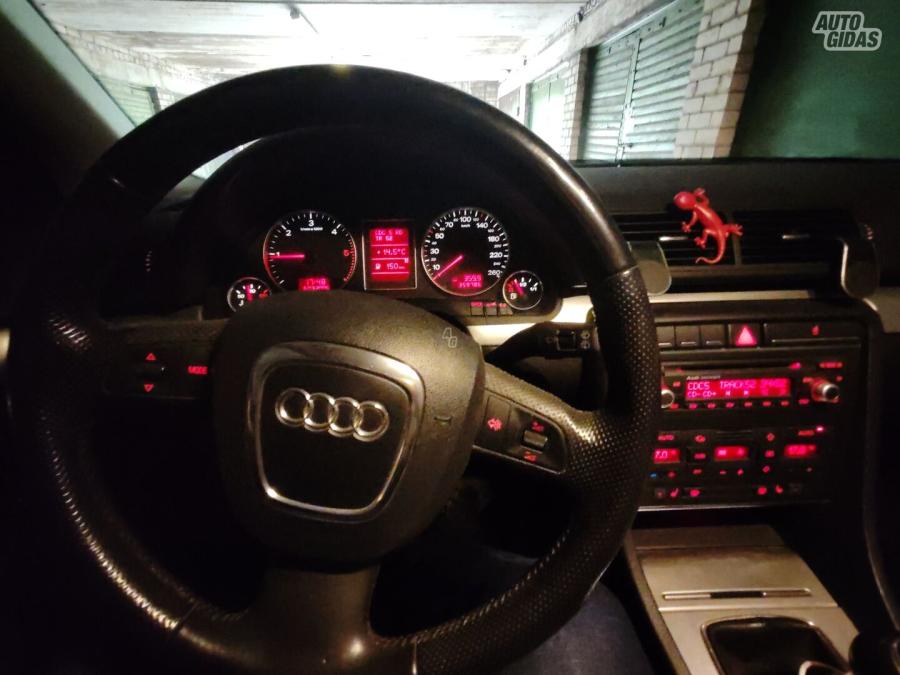 Grey Audi A4 2006 in Vilnius, with an engine capacity of 2.00 L and mileage of 360 thousand km for 2200 €, photo 6 on AUTOMOTO.COM.LV
