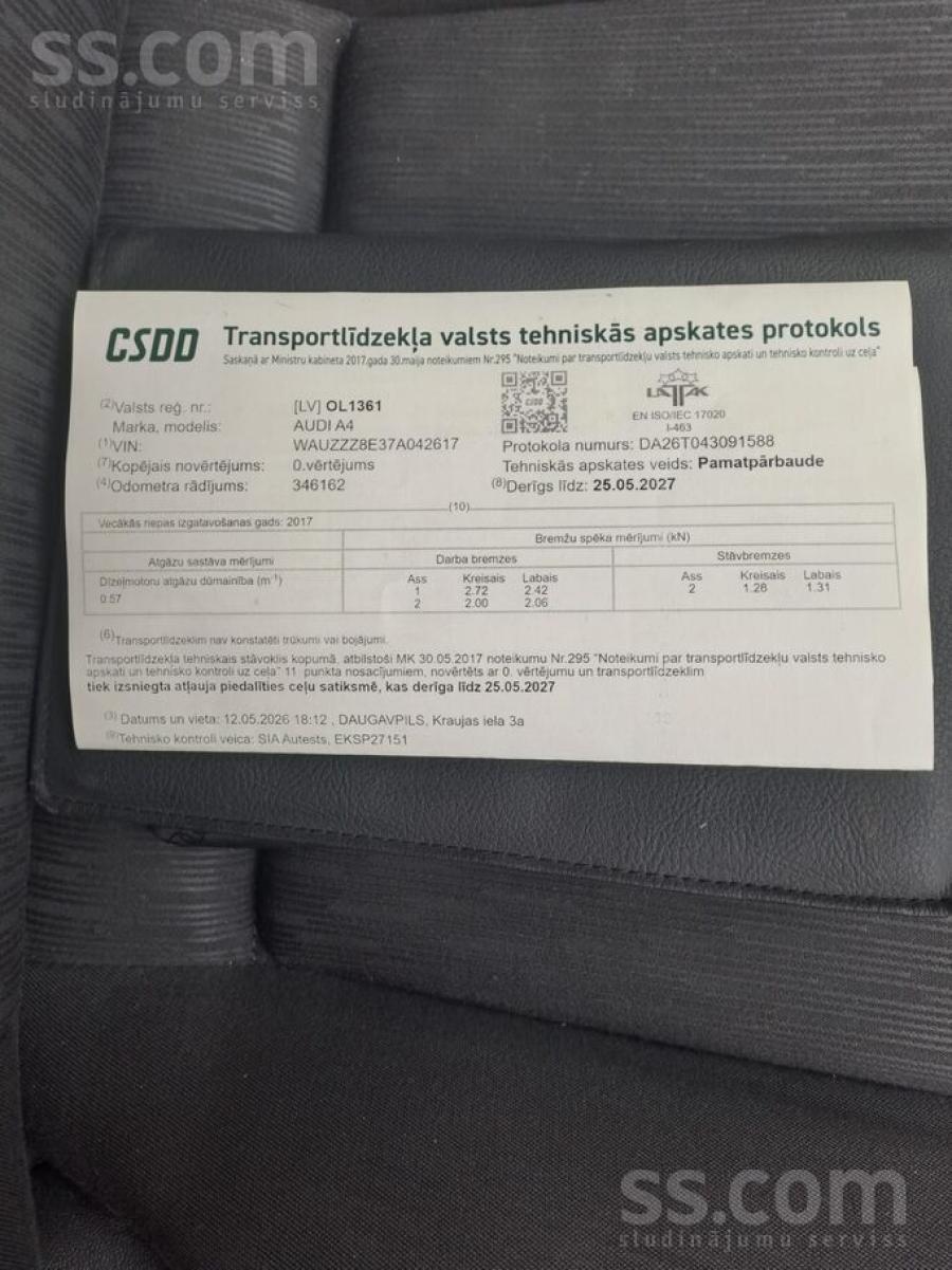 Pelēks Audi A4 2006 Daugavpils, ar dzinēja tilpumu 2.00 L un nobraukumu 0 tūkst. km par 3750 €, foto 21 vietnē AUTOMOTO.COM.LV