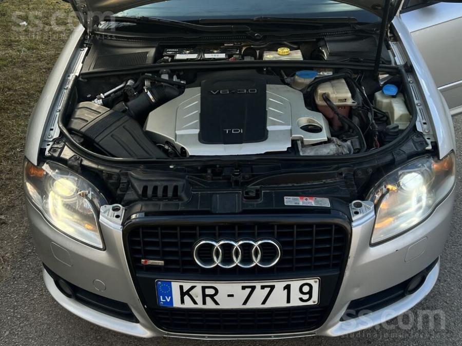 Grey Audi A4 2006 in Riga, with an engine capacity of 3.00 L and mileage of 326 thousand km for 2260 €, photo 10 on AUTOMOTO.COM.LV