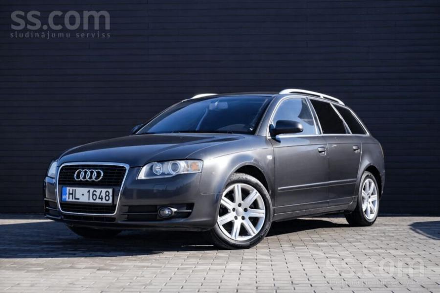Grey Audi A4 2006 in Riga, with an engine capacity of 2.00 L and mileage of 377 thousand km for 1690 €, photo 1 on AUTOMOTO.COM.LV