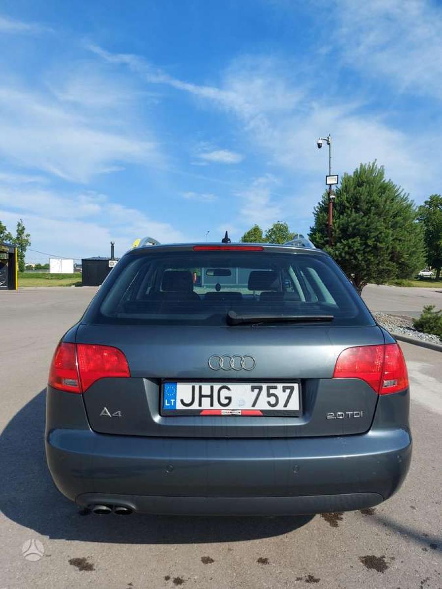 Grey Audi A4 2006 in Kaunas, with an engine capacity of 1.99 L and mileage of 305 thousand km for 2800 €, photo 8 on AUTOMOTO.COM.LV