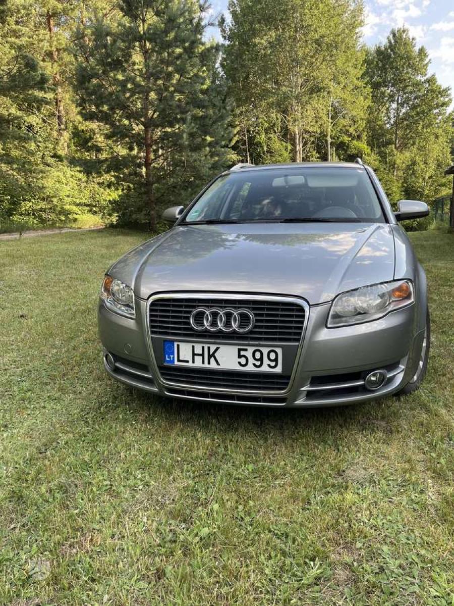 Pelēks Audi A4 2006 Kazlų Rūda, ar dzinēja tilpumu 1.97 L un nobraukumu 292 tūkst. km par 2500 €, foto 1 vietnē AUTOMOTO.COM.LV