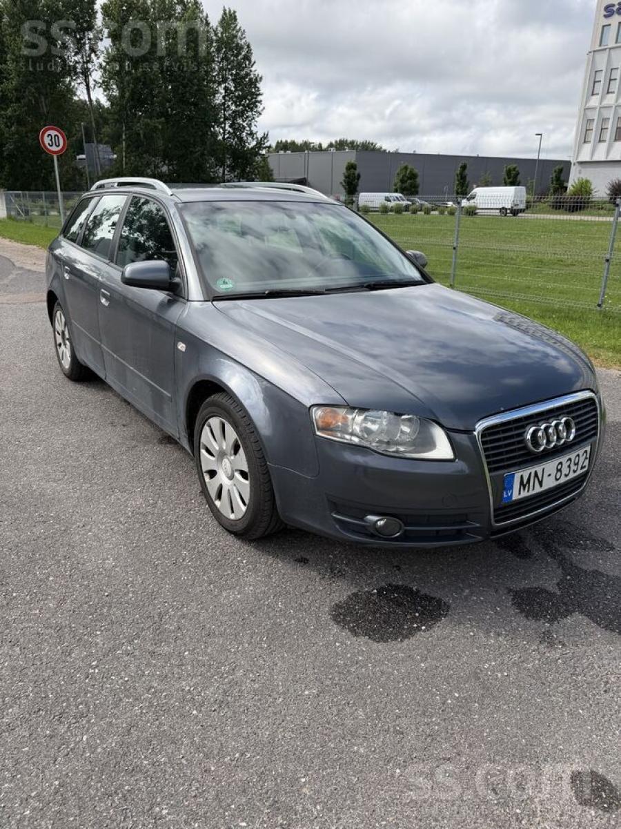 Grey Audi A4 2006 in Riga, with an engine capacity of 2.00 L and mileage of 306 thousand km for 1600 €, photo 1 on AUTOMOTO.COM.LV