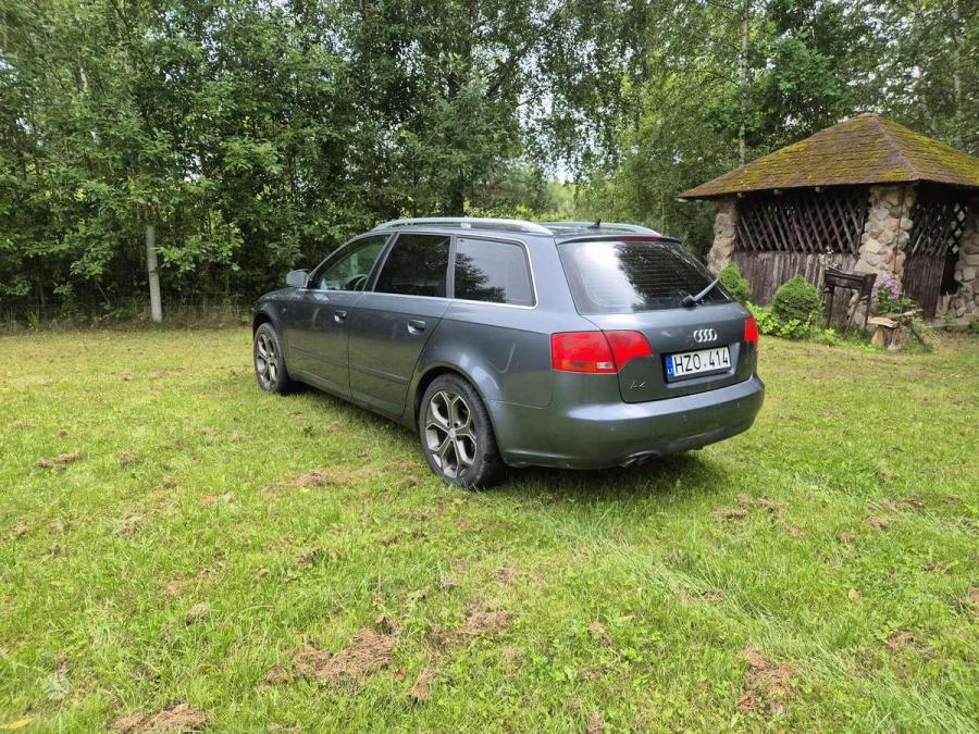 Grey Audi A4 2006 in Vilnius, with an engine capacity of 2.00 L and mileage of 316 thousand km for 2148 €, photo 4 on AUTOMOTO.COM.LV