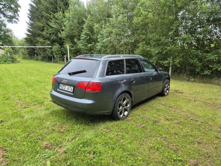Grey Audi A4 2006 in Vilnius, with an engine capacity of 2.00 L and mileage of 316 thousand km for 2148 €, photo 6 on AUTOMOTO.COM.LV