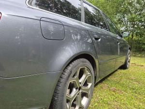 Grey Audi A4 2006 in Vilnius, with an engine capacity of 2.00 L and mileage of 316 thousand km for 2148 €, photo 11 on AUTOMOTO.COM.LV