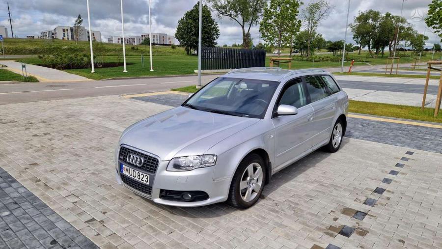 Grey Audi A4 2006 in Klaipeda, with an engine capacity of 1.97 L and mileage of 357 thousand km for 2895 €, photo 1 on AUTOMOTO.COM.LV