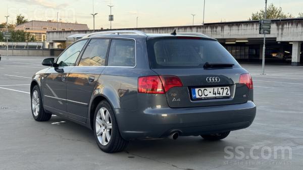 Grey Audi A4 2006 in Riga, with an engine capacity of 1.60 L and mileage of 255 thousand km for 980 €, photo 6 on AUTOMOTO.COM.LV