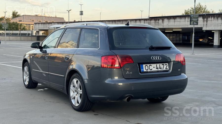 Pelēks Audi A4 2006 Rīga, ar dzinēja tilpumu 1.60 L un nobraukumu 255 tūkst. km par 980 €, foto 7 vietnē AUTOMOTO.COM.LV