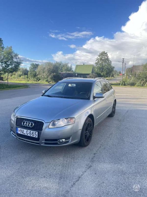 Grey Audi A4 2006 in Kalvarija, with an engine capacity of 1.99 L and mileage of 411 thousand km for 1650 €, photo 1 on AUTOMOTO.COM.LV