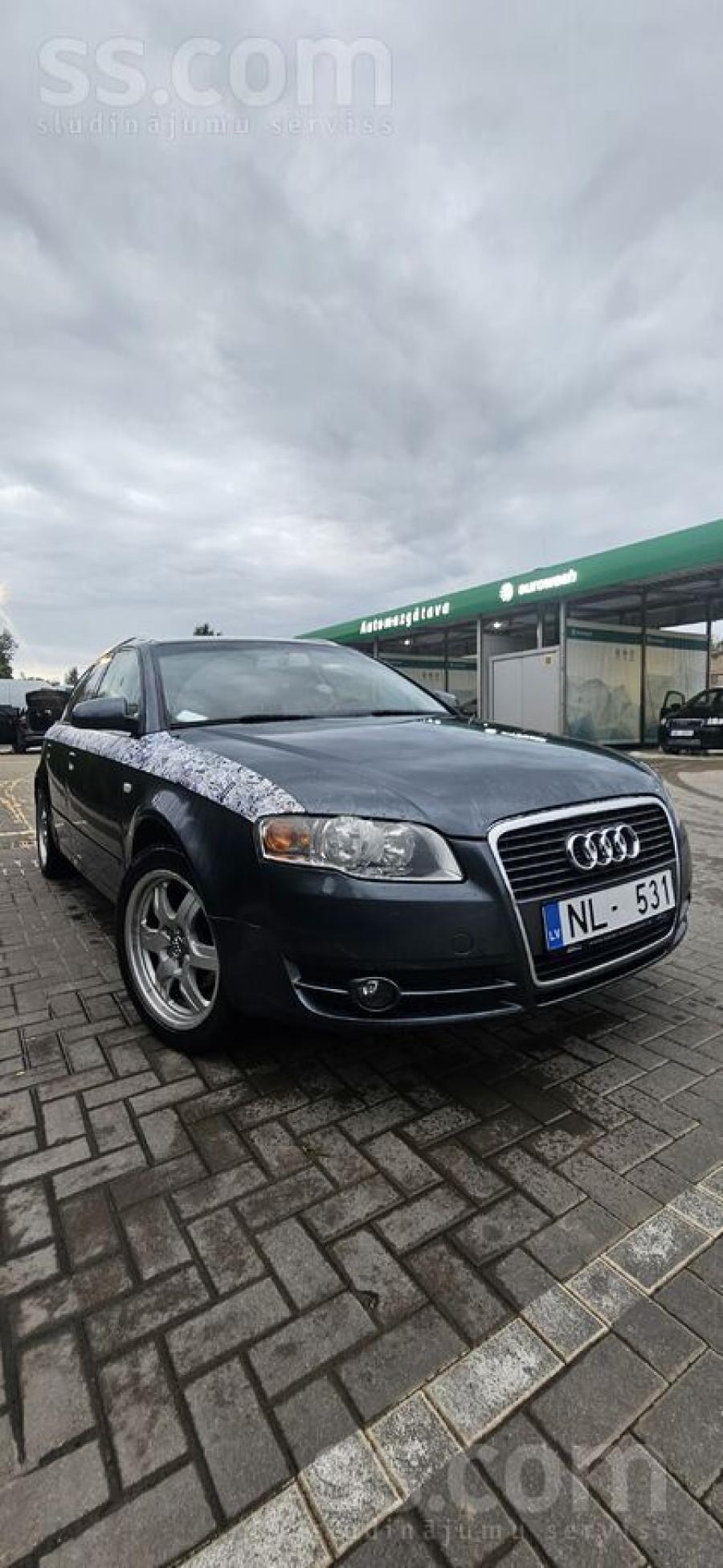 Grey Audi A4 2006 in Ludza, with an engine capacity of 1.90 L and mileage of 361 thousand km for 3000 €, photo 1 on AUTOMOTO.COM.LV
