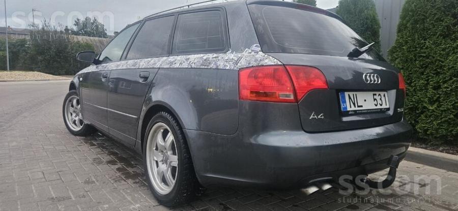 Grey Audi A4 2006 in Ludza, with an engine capacity of 1.90 L and mileage of 361 thousand km for 3000 €, photo 4 on AUTOMOTO.COM.LV