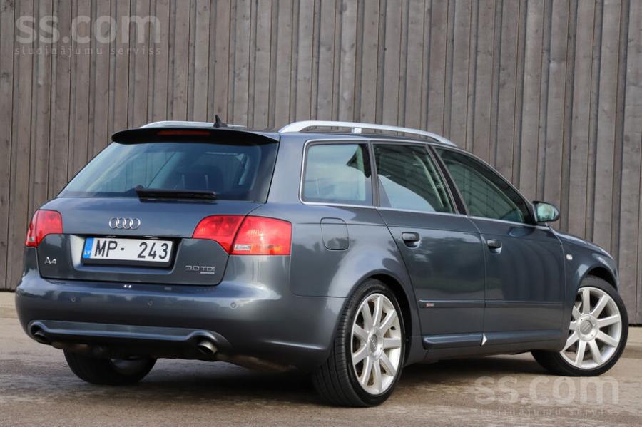Grey Audi A4 2006 in Tukums, with an engine capacity of 3.00 L and mileage of 336 thousand km for 4290 €, photo 4 on AUTOMOTO.COM.LV