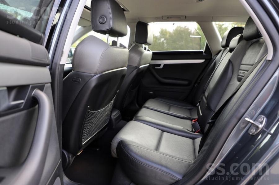 Grey Audi A4 2006 in Tukums, with an engine capacity of 3.00 L and mileage of 336 thousand km for 4290 €, photo 13 on AUTOMOTO.COM.LV