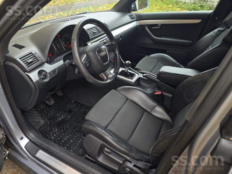 Grey Audi A4 2006 in Riga, with an engine capacity of 2.00 L and mileage of 423 thousand km for 3000 €, photo 11 on AUTOMOTO.COM.LV