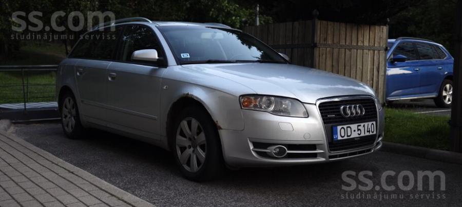 Grey Audi A4 2007 in Riga, with an engine capacity of 2.00 L and mileage of 407 thousand km for 700 €, photo 2 on AUTOMOTO.COM.LV