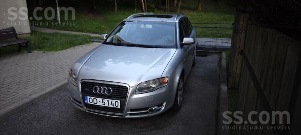 Grey Audi A4 2007 in Riga, with an engine capacity of 2.00 L and mileage of 407 thousand km for 3950 €, photo 4 on AUTOMOTO.COM.LV