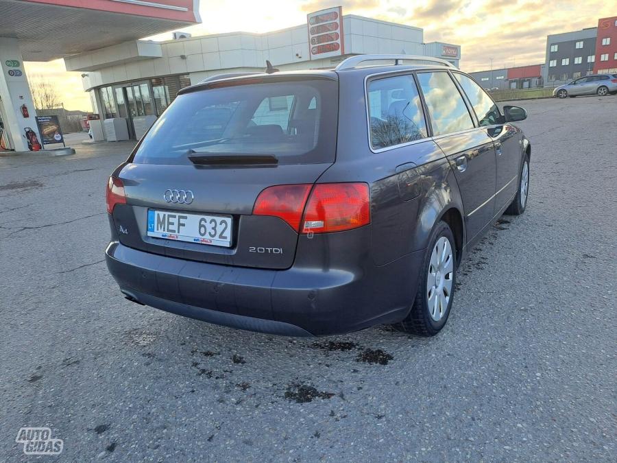 Grey Audi A4 2007 in Telschi, with an engine capacity of 2.00 L and mileage of 274 thousand km for 3500 €, photo 6 on AUTOMOTO.COM.LV