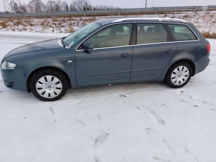 Grey Audi A4 2007 in Marijampole, with an engine capacity of 1.99 L and mileage of 240 thousand km for 3200 €, photo 2 on AUTOMOTO.COM.LV