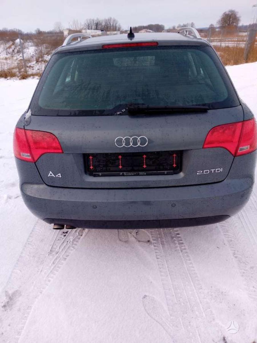 Grey Audi A4 2007 in Marijampole, with an engine capacity of 1.99 L and mileage of 240 thousand km for 3200 €, photo 4 on AUTOMOTO.COM.LV