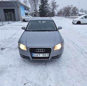 Grey Audi A4 2007 in Panevezys, with an engine capacity of 1.99 L and mileage of 458 thousand km for 1400 €, photo 1 on AUTOMOTO.COM.LV