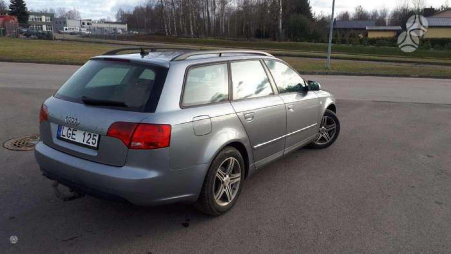 Grey Audi A4 2007 in Kaunas, with an engine capacity of 1.90 L and mileage of 274 thousand km for 3150 €, photo 4 on AUTOMOTO.COM.LV