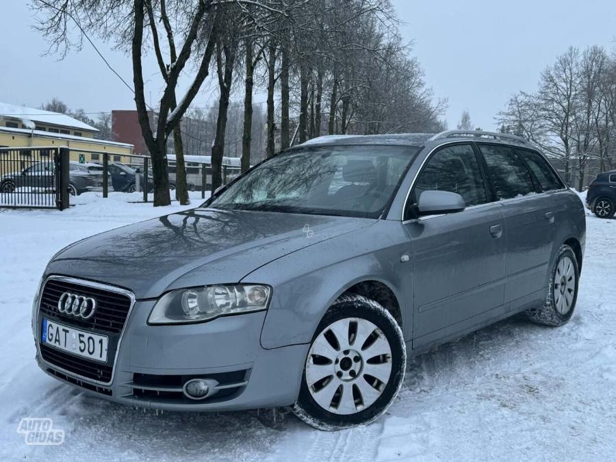 Grey Audi A4 2007 in Panevezys, with an engine capacity of 2.00 L and mileage of 400 thousand km for 1950 €, photo 1 on AUTOMOTO.COM.LV